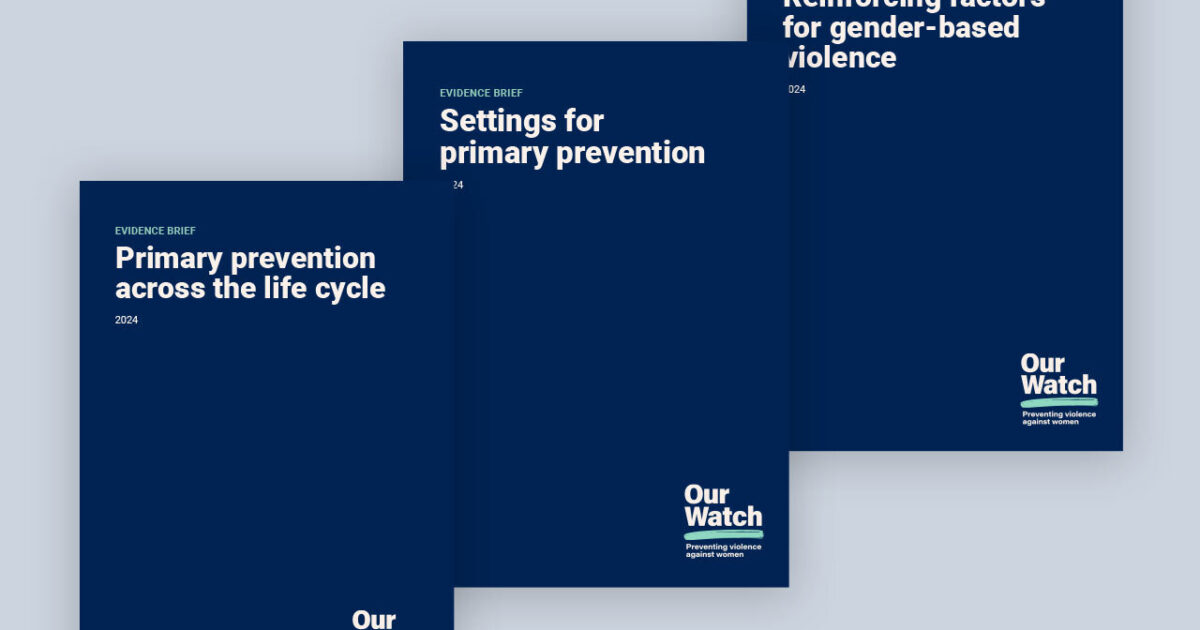 Our Watch | Evidence briefs: Primary prevention key themes
